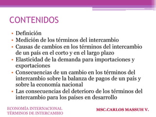 4.8 terminos de intercambio | PDF