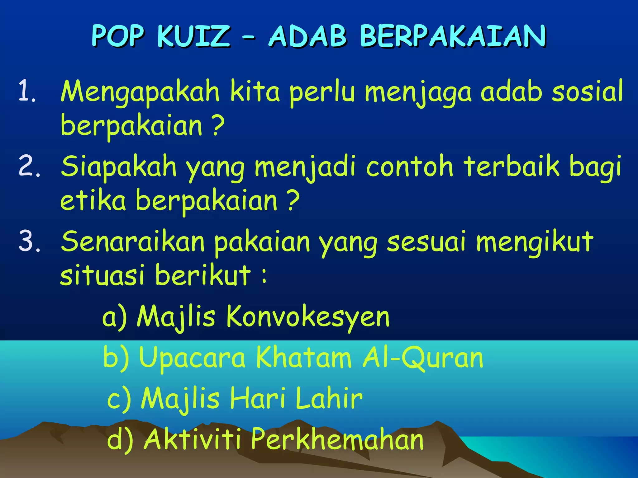 4 adab berpakaian | PPT
