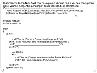 4.adp struktur perulangan | PPTX