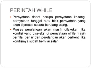 4 adp struktur perulangan | PPTX