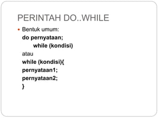 4 adp struktur perulangan | PPTX