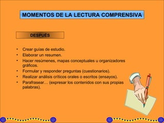 ESTRATEGIAS DE COMPRENSIÓN LECTORA (METACOGNITIVA) | PPT