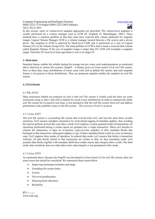 4.a file system level snapshot in ext4 -35-30 | PDF