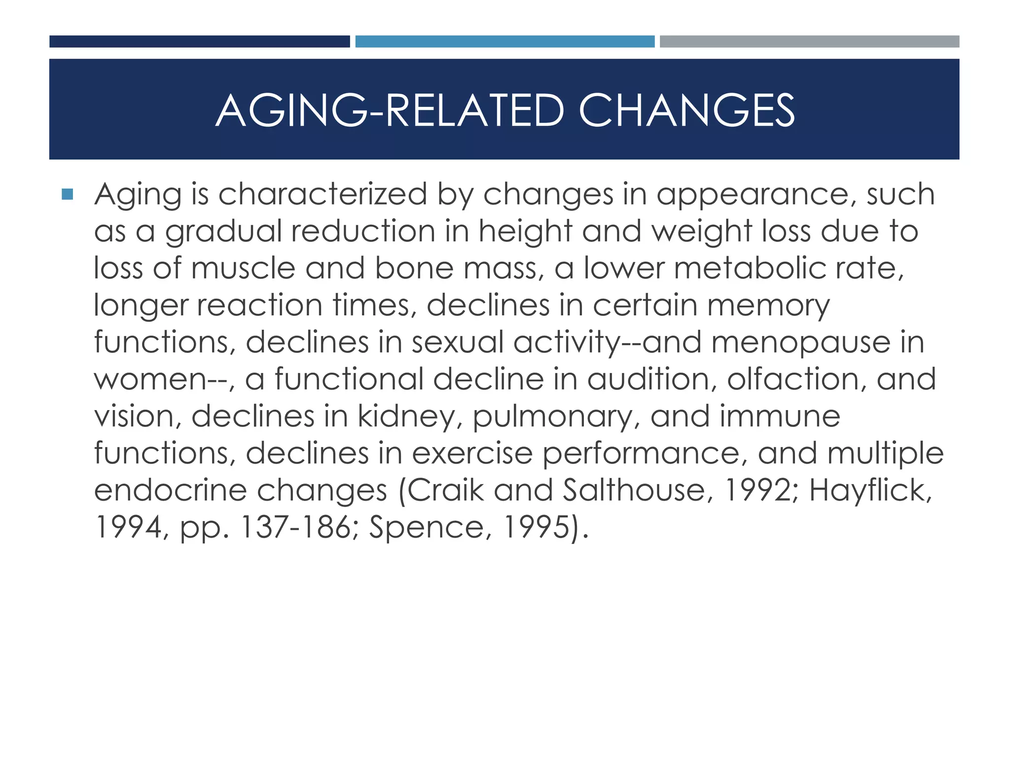 Aging-related Changes | PPTX