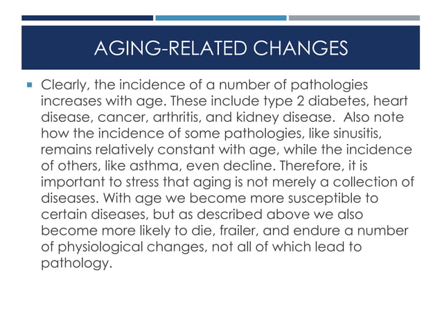 Aging-related Changes | PPTX