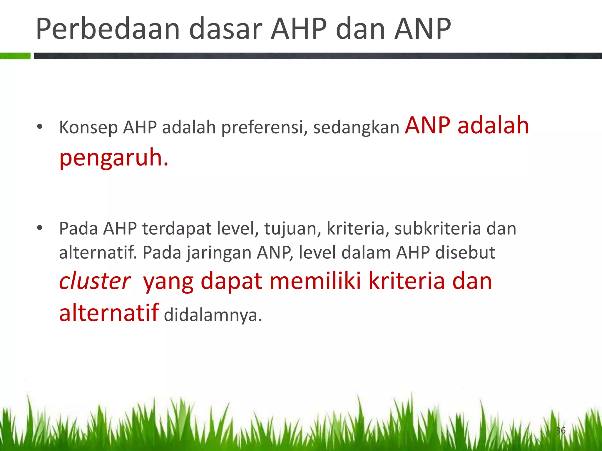 materi analytical hierarchy process (ahp) | PPTX