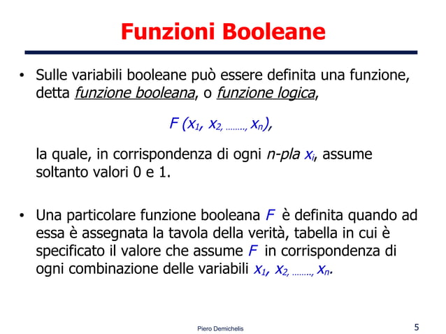 4 Algebra Di Boole | PPT