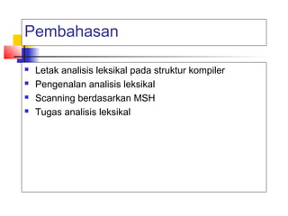 4.analisisleksikalfix | PPT