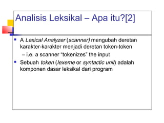 4.analisisleksikalfix | PPT