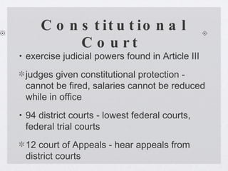 Section 4 & 5 of the Judicial Branch | PPT