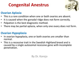 4 - Anestrus Meaning Before Estrus 2-3 days | PPTX