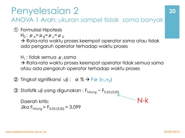 Analisis varinasi (anova) dua arah dengan interaksi | PDF