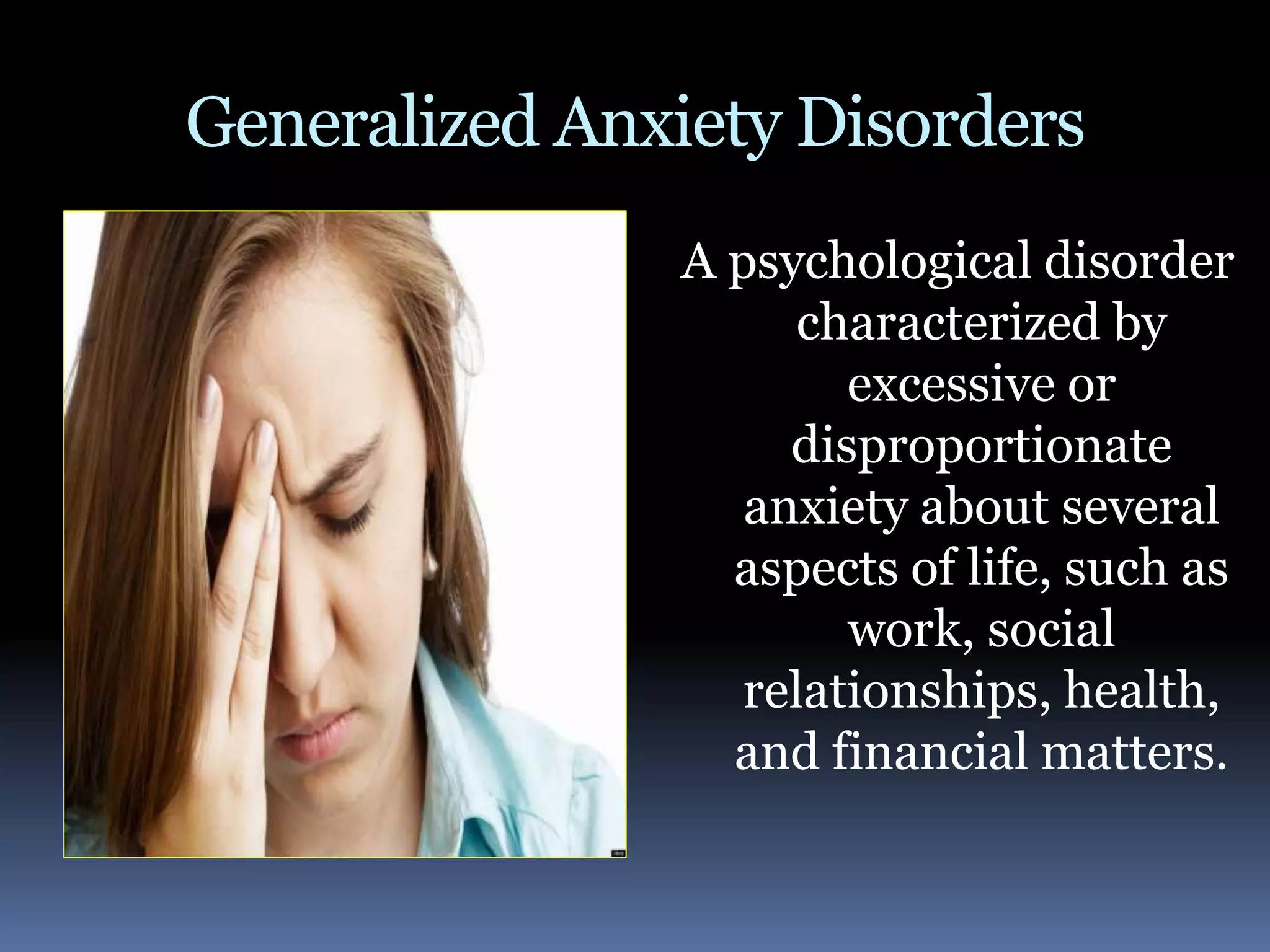 Anxiety Disorders | PPTX