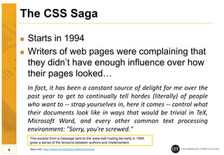 CSS Fundamentals: selectors and Properties | PPTX | Web Design and HTML | Internet