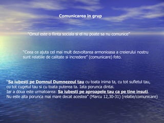 4 Aspecte Ale Comunicarii In Grup | PPT