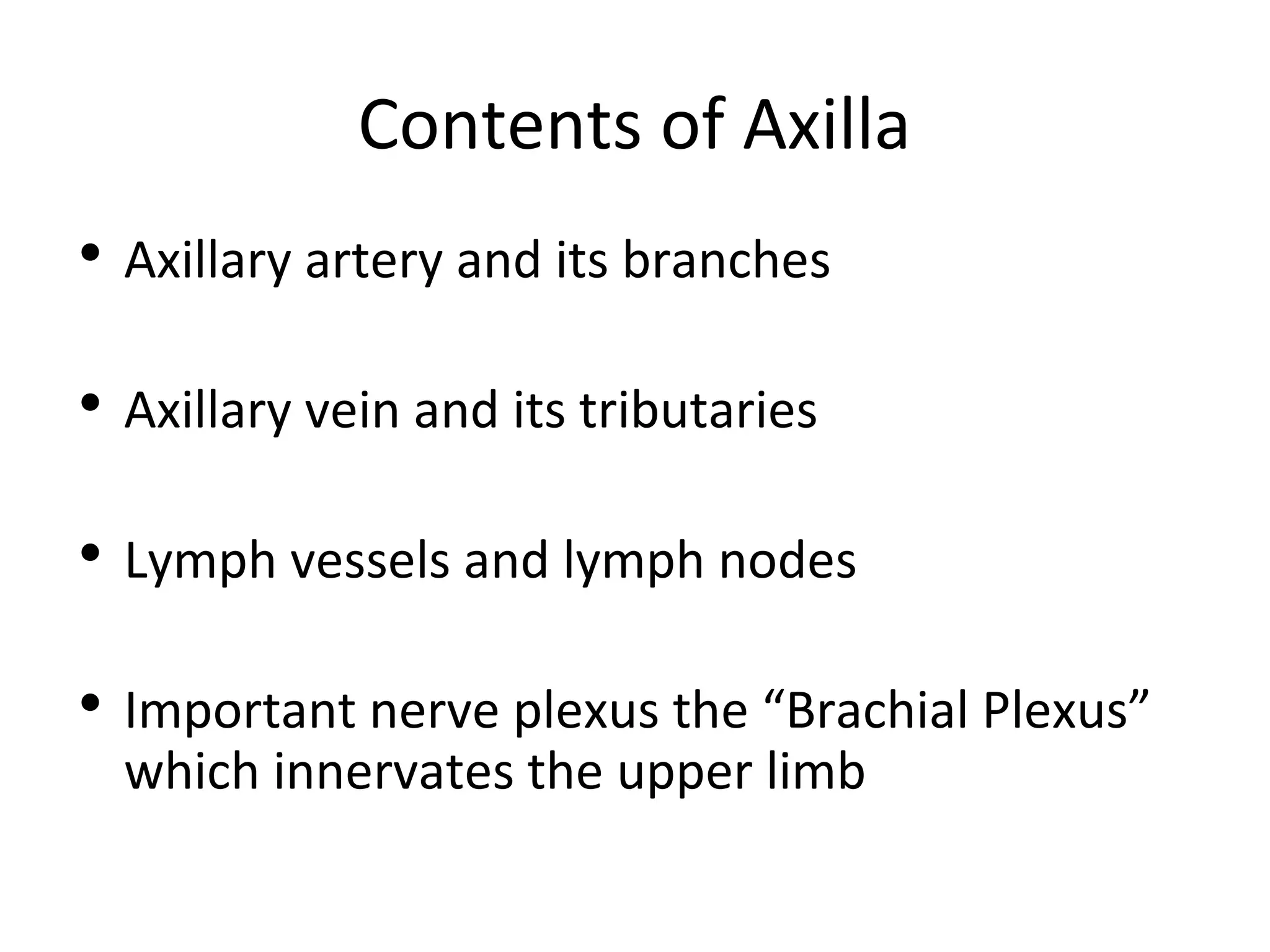 4-AXILLA.ppt anatomy of the axillary region | PPT