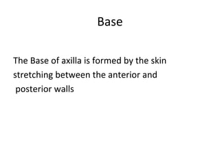 4-AXILLA.ppt anatomy of the axillary region | PPT