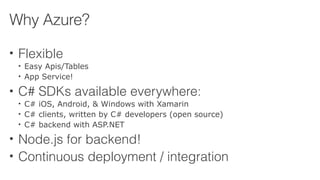 Azure mobile services | PPT