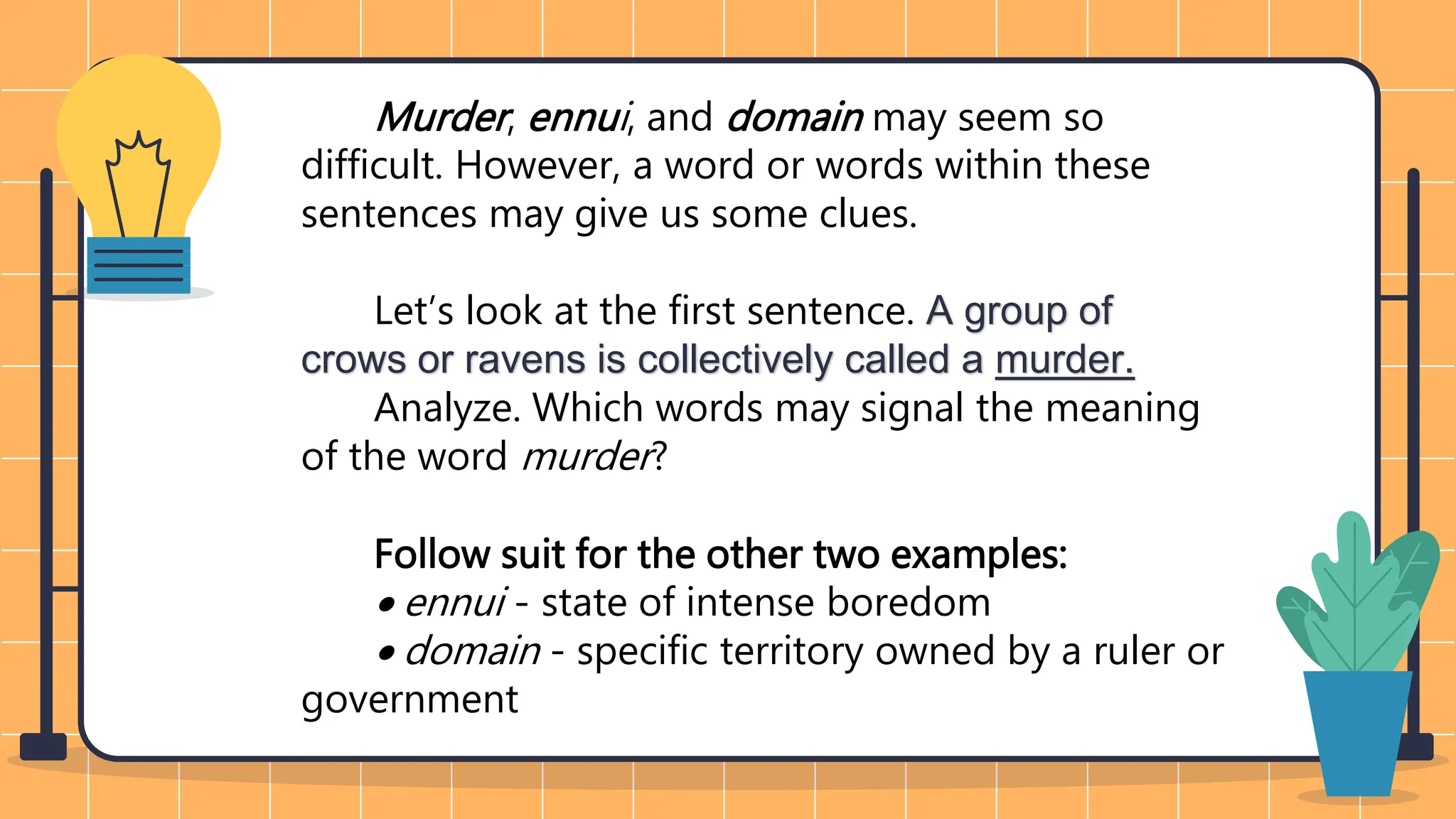 4-BA-ENGLISH4-USE CONTEXT CLUES TO FIND MEANING OF UNFAMILIAR WORDS-TR ...