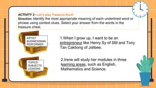 4-BA-ENGLISH4-USE CONTEXT CLUES TO FIND MEANING OF UNFAMILIAR WORDS-TR ...