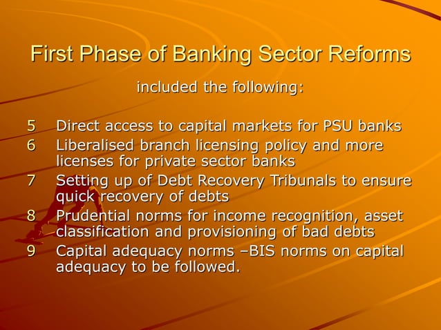 4.banking sector reforms | PPT