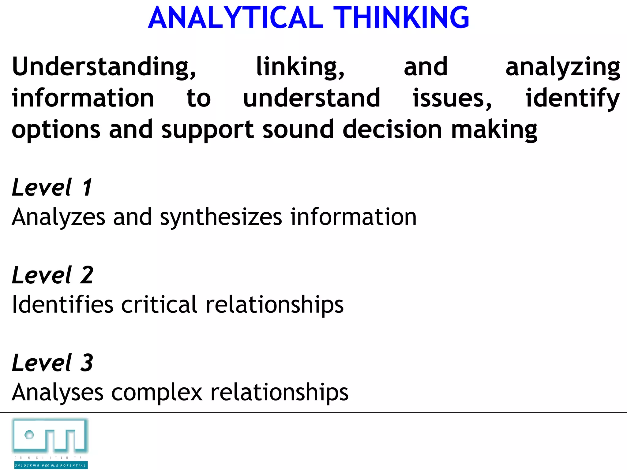 4 behavioural competency dictionary | PPT