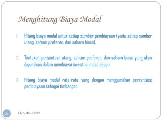 4. biaya modal | PPT
