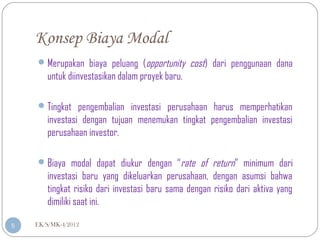 4. biaya modal | PPT