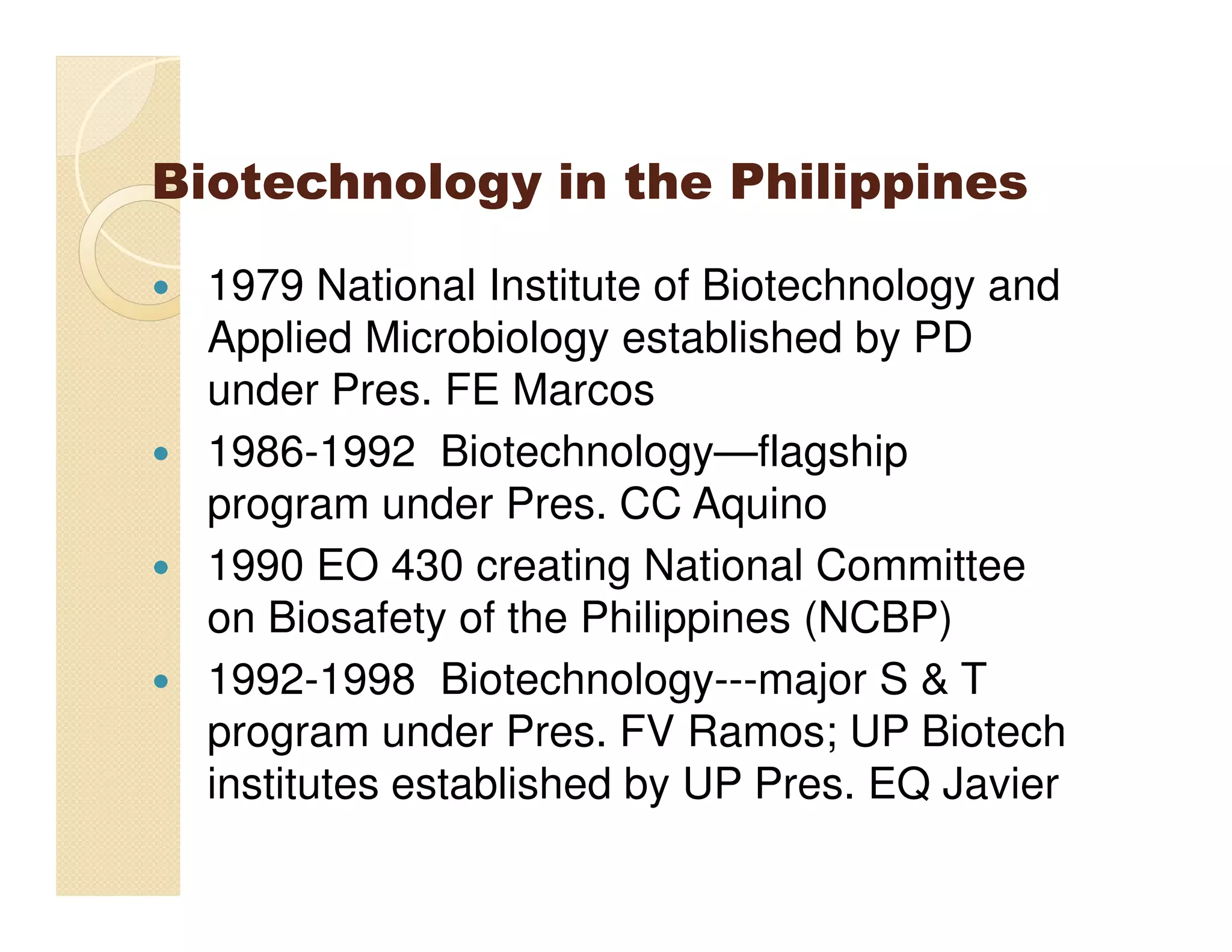 Biotechnology in the Philippines - NAST | PDF