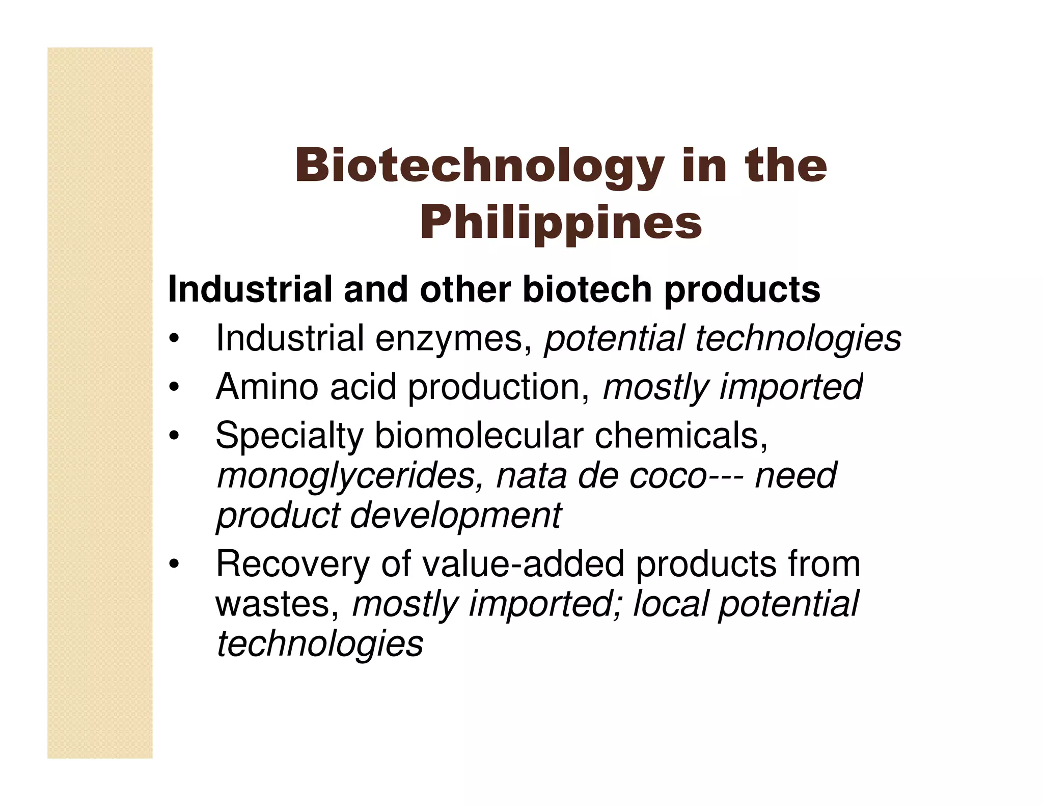 Biotechnology in the Philippines - NAST | PDF