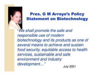 Biotechnology in the Philippines - NAST | PDF