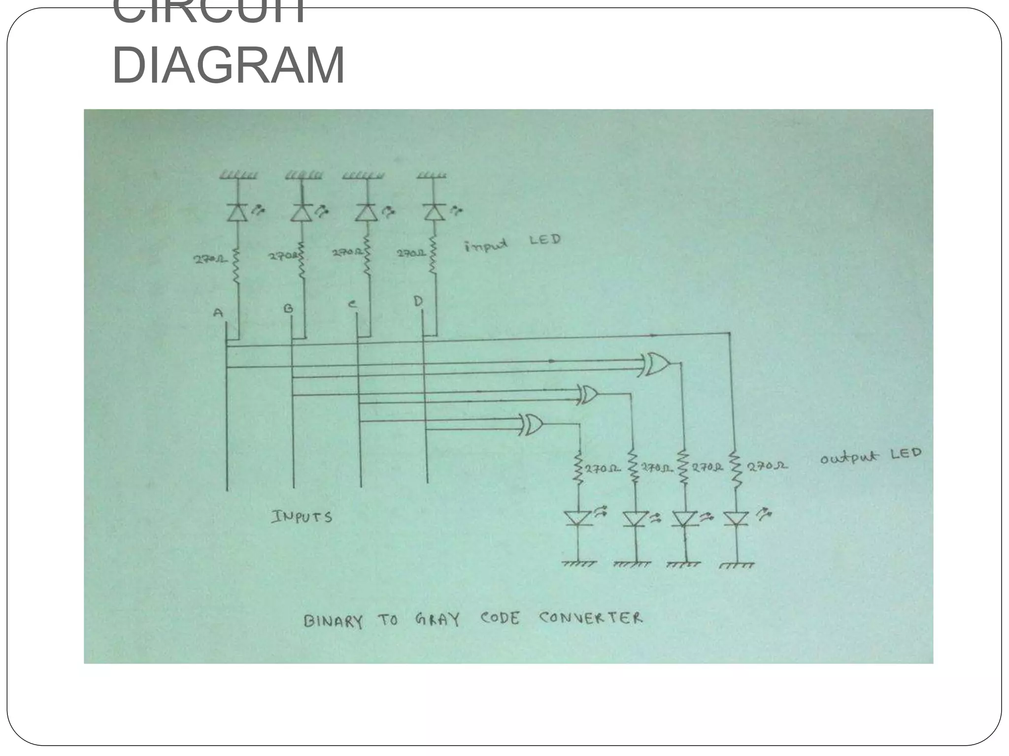 4 bit Binary to Gray converter using XOR | PPTX
