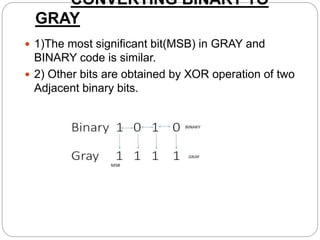 4 bit Binary to Gray converter using XOR | PPT