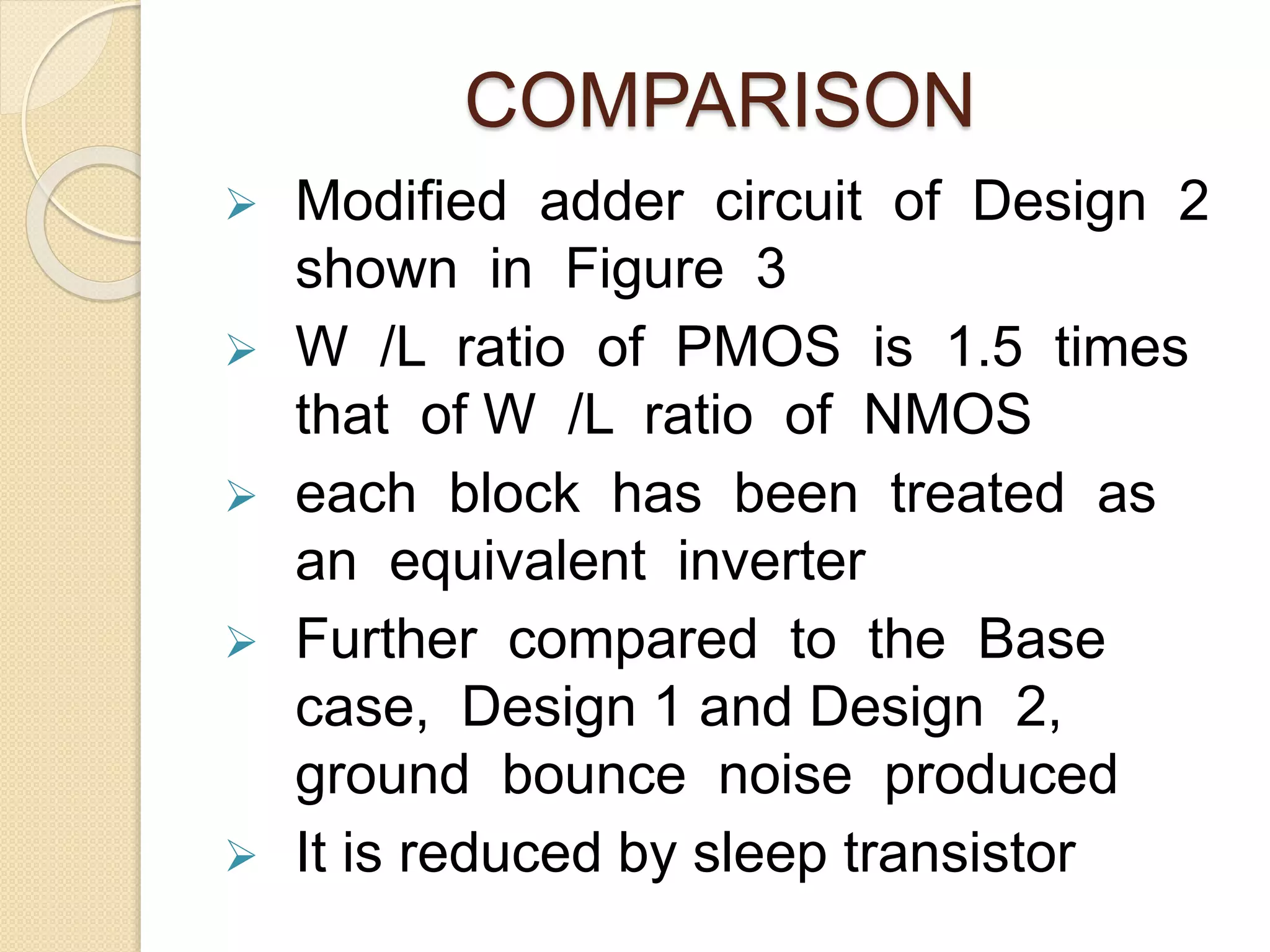 4 bit cmos full adder in submicron technology with low leakage and ...