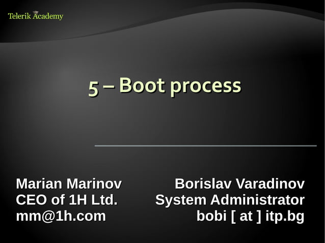 5. boot process | PPT