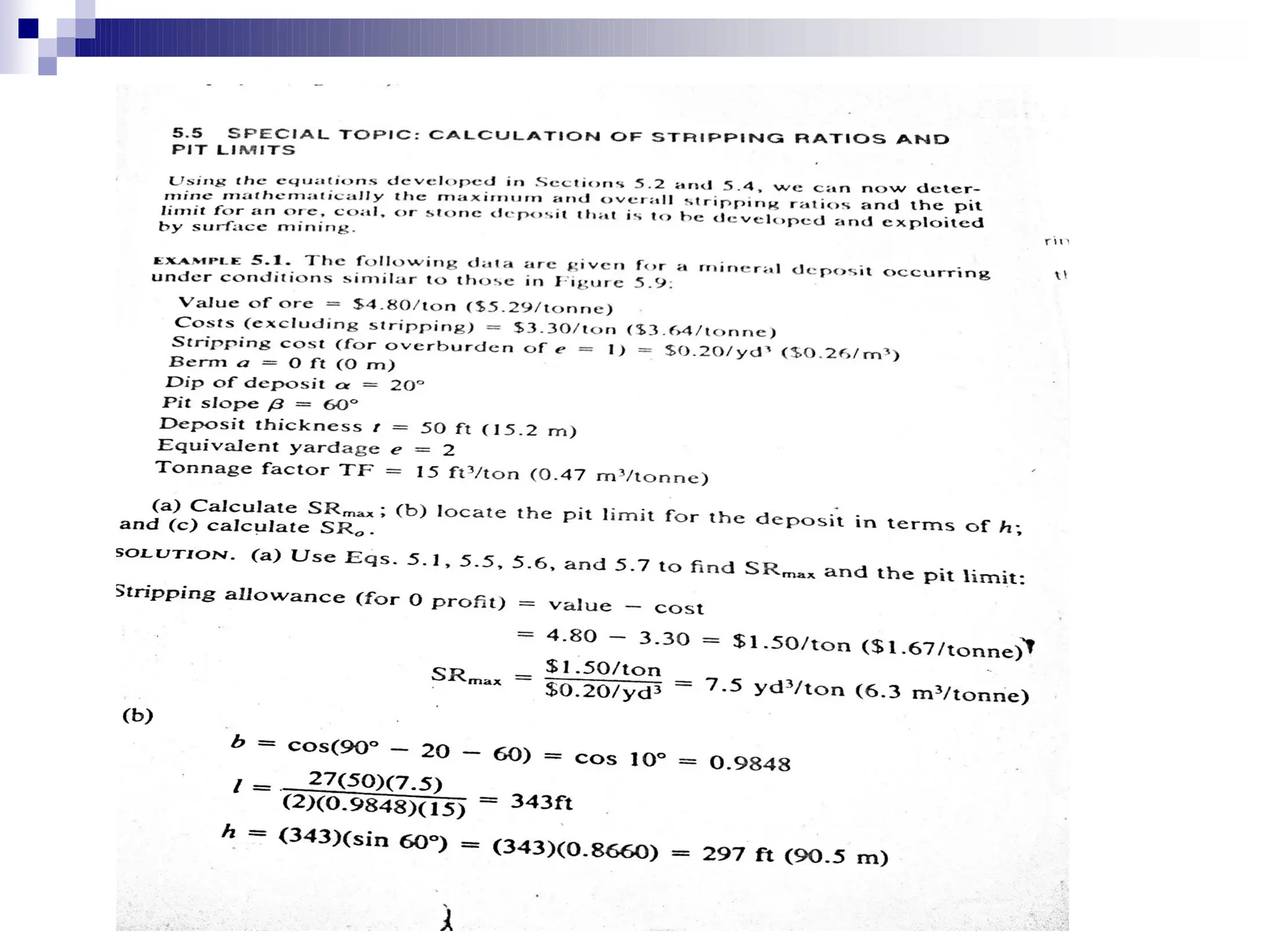 4-BStripping Ratios and Pit Limits .pptx