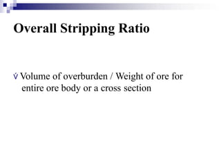 4-BStripping Ratios and Pit Limits .pptx
