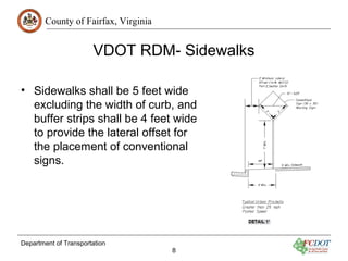 Requirements for Pedestrian Improvements on Road Projects in the Board ...