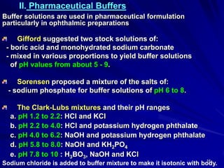 Buffers in Pharmacy | PDF | Chemistry | Science