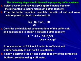 Buffers in Pharmacy | PDF | Chemistry | Science