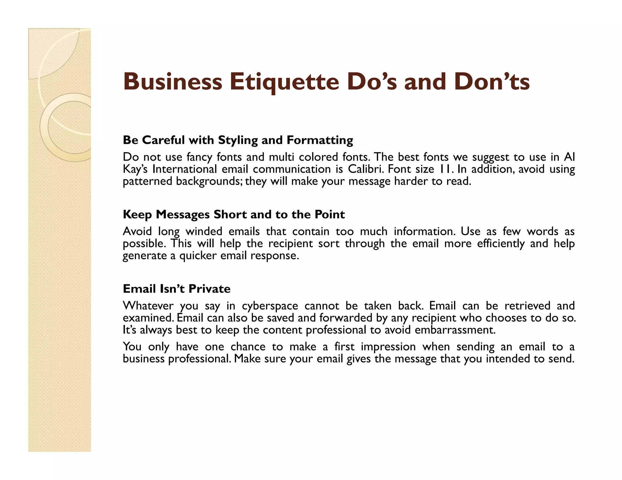 4 business communication etiquette | PDF
