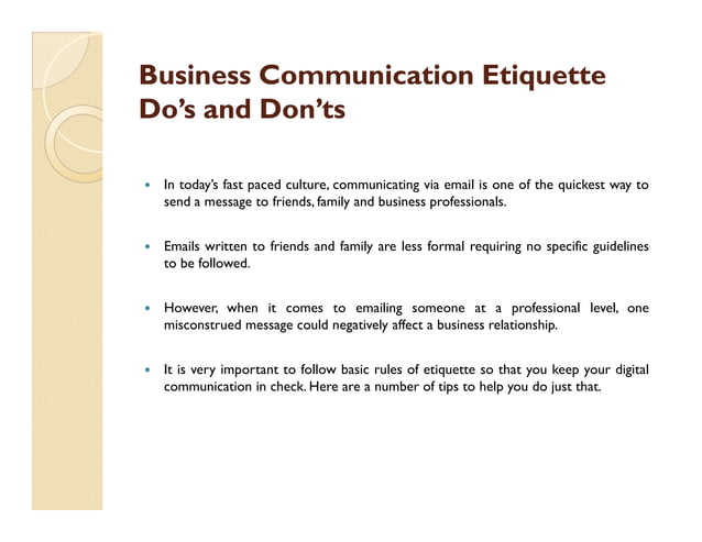 4 business communication etiquette