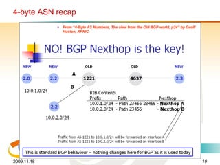 4 byte AS number workshop material | PPT