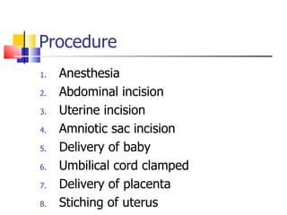 Caesarean section by UM | PPT | Pregnancy | Reproductive Health