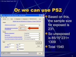 4. Calculate samplesize for cross-sectional studies | PPT