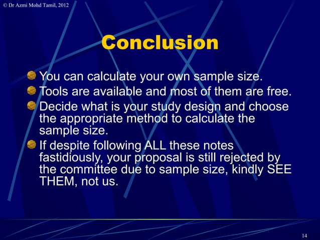 4. Calculate samplesize for cross-sectional studies