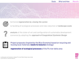 Landscapes and systemic design: Po river Delta (Italy) case | PDF