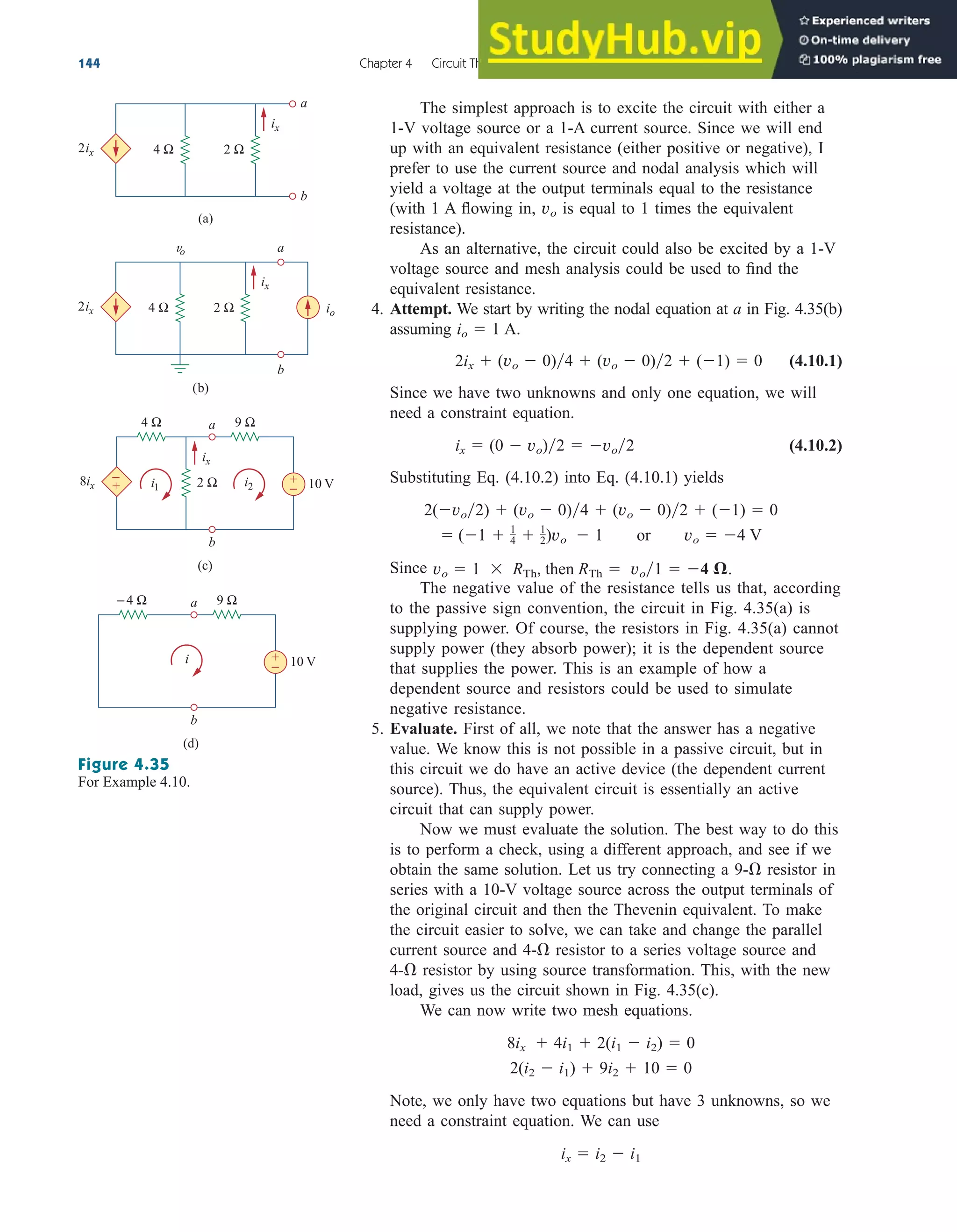 4- Ch04- Circuit Theorems-Sadiku | PDF