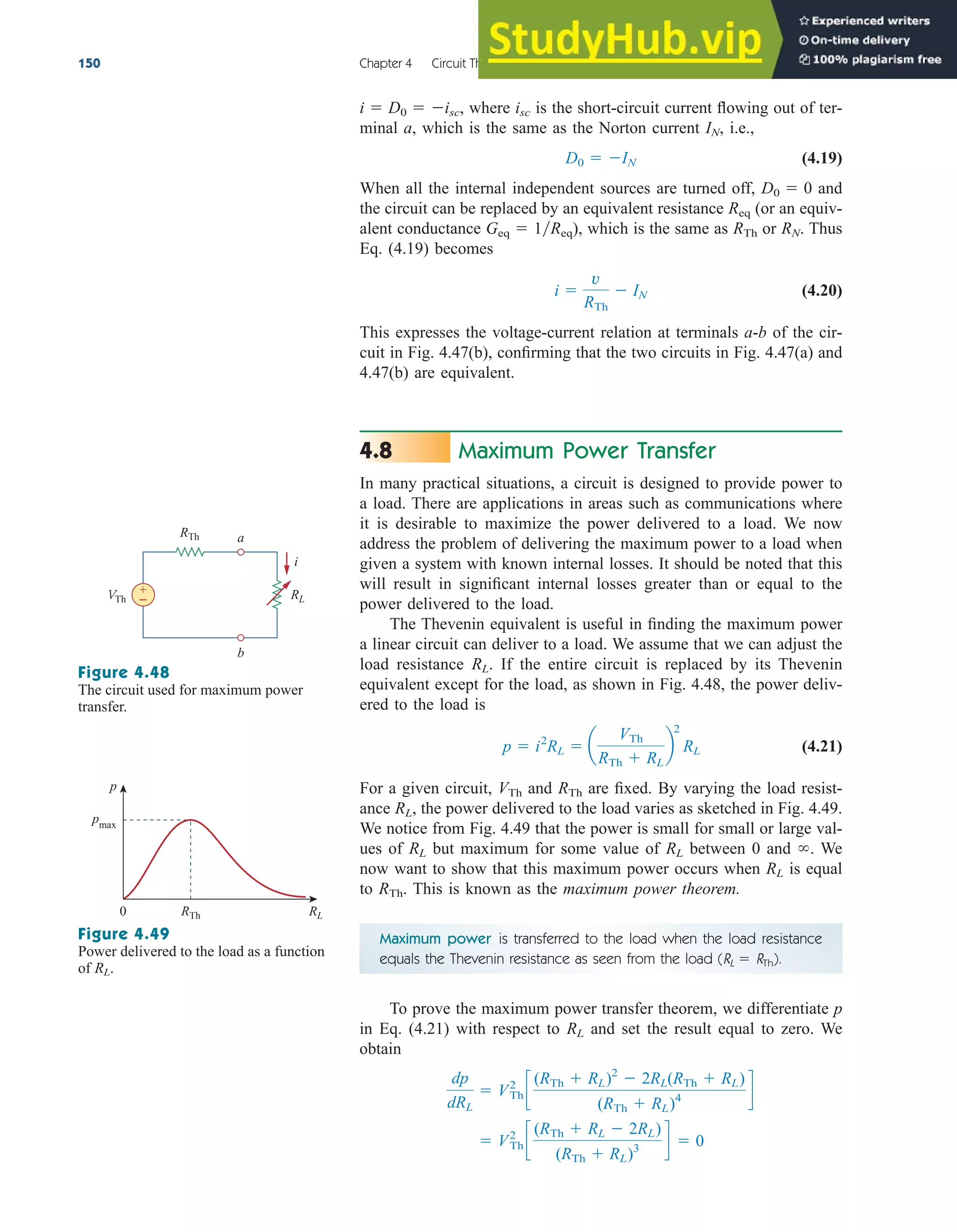 4- Ch04- Circuit Theorems-Sadiku | PDF