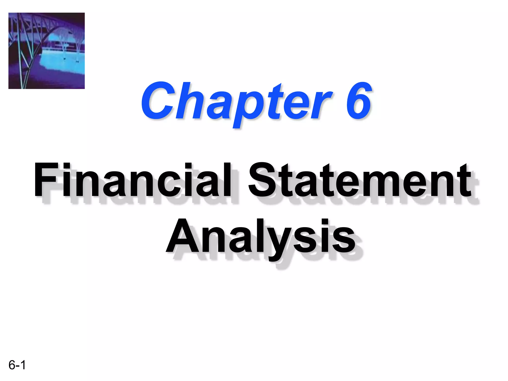 4. ch 6 financial statement analysis | PPT